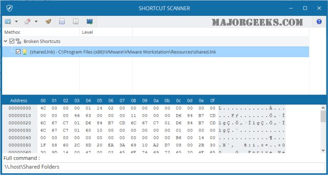 Download Shortcut Scanner - MajorGeeks