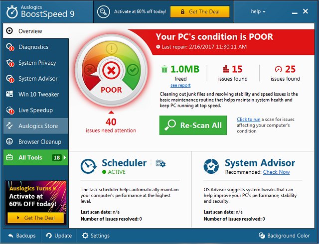 Download Auslogics BoostSpeed - MajorGeeks