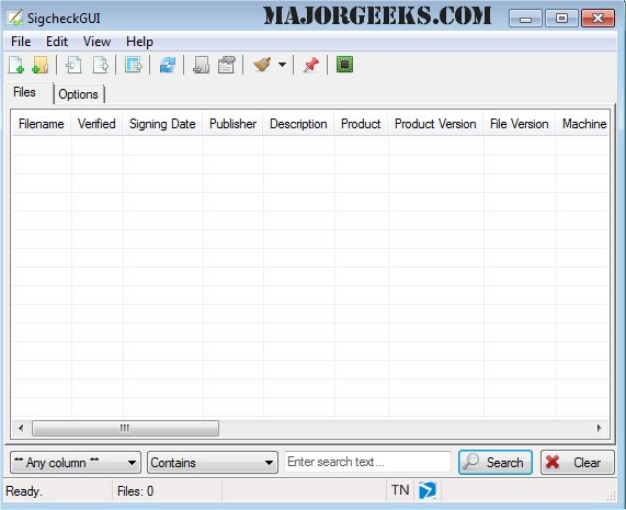 Download SigCheckGUI - MajorGeeks