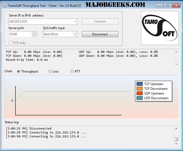 Download Tamosoft Throughput Test Majorgeeks