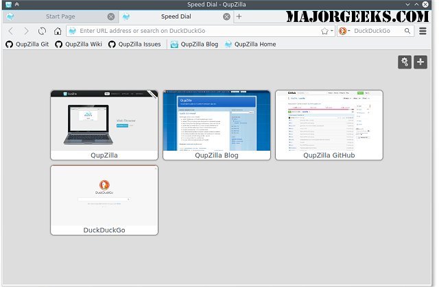 Download QupZilla - MajorGeeks