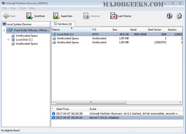 Download Active@ Partition Recovery - MajorGeeks