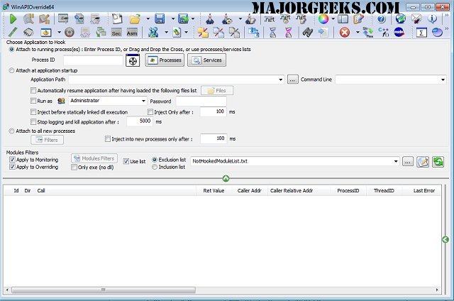 Download WinAPIOverride 6.13.2 - MajorGeeks