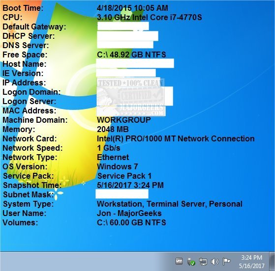 Download BGInfo - MajorGeeks