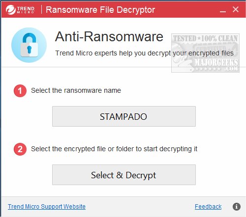 Download Trend Micro Ransomware File Decryptor - MajorGeeks