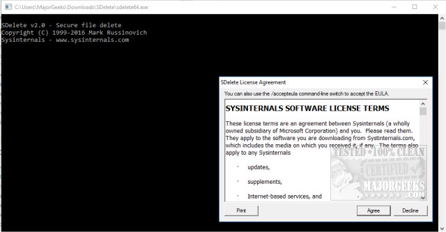 Download SDelete - MajorGeeks