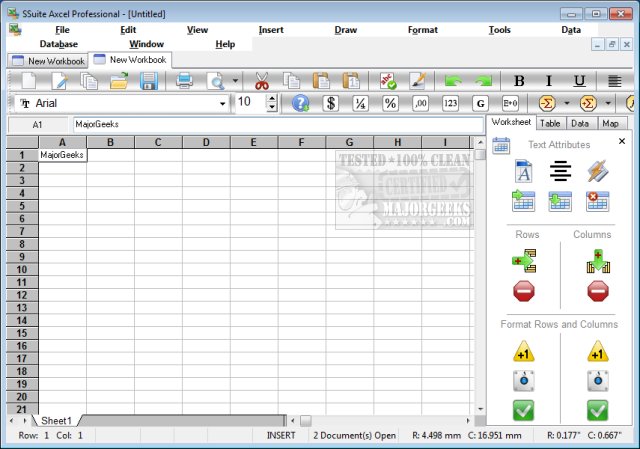 Download SSuite Axcel Professional Spreadsheet - MajorGeeks