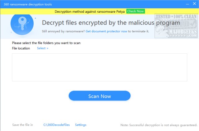 Download 360 Ransomware Decryption Tool - MajorGeeks