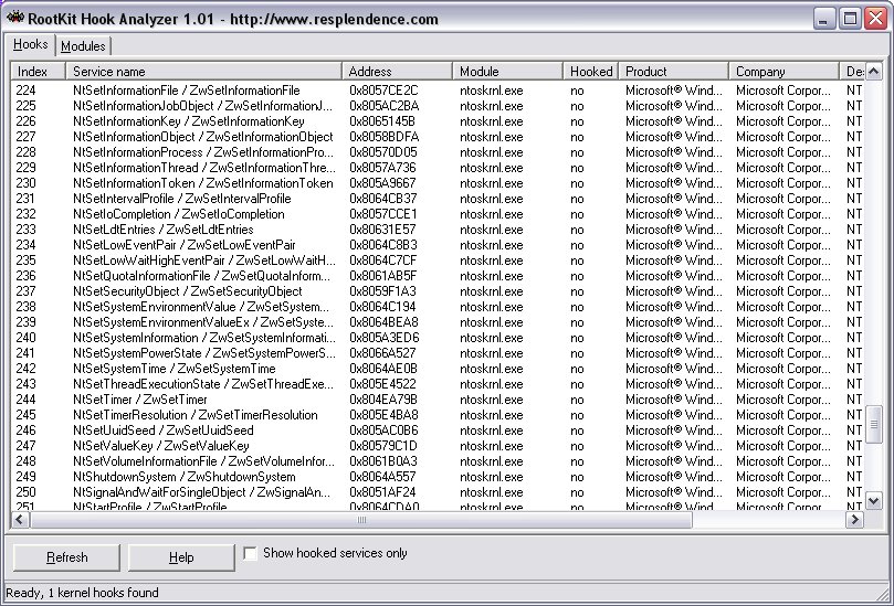 Download RootKit Hook Analyzer - MajorGeeks