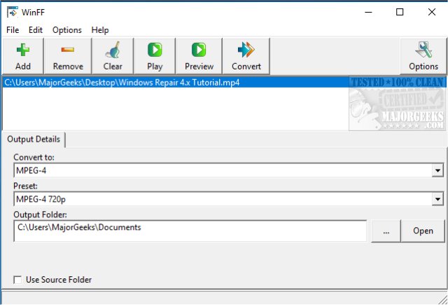 Download WinFF - MajorGeeks