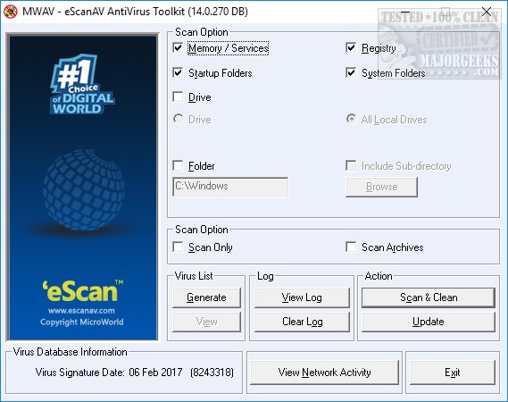 Download eScanAV AntiVirus Toolkit - MajorGeeks