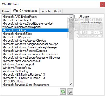 Download Win10Clean - MajorGeeks