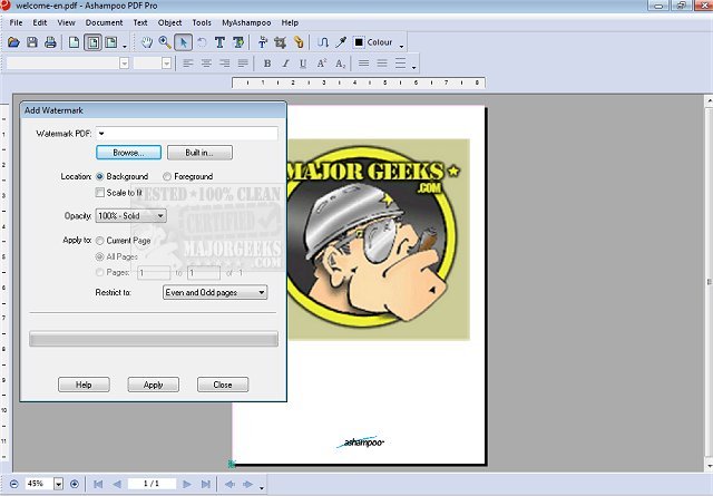 Download Ashampoo PDF Pro - MajorGeeks