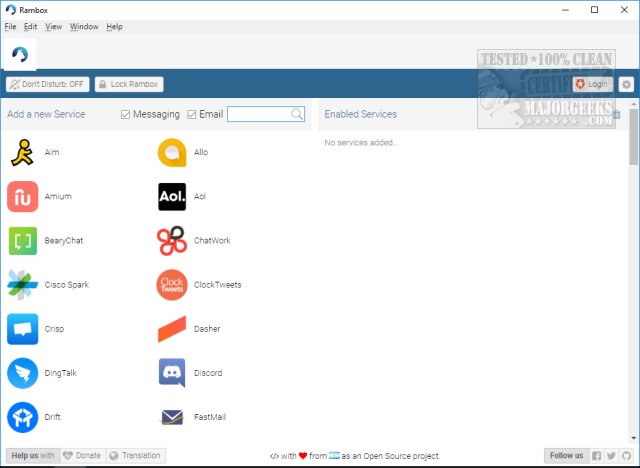 Download Rambox - MajorGeeks