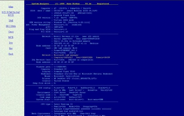 Download System Analyser - MajorGeeks