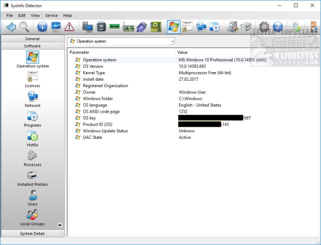 Download SysInfo Detector 1.7.4 - MajorGeeks