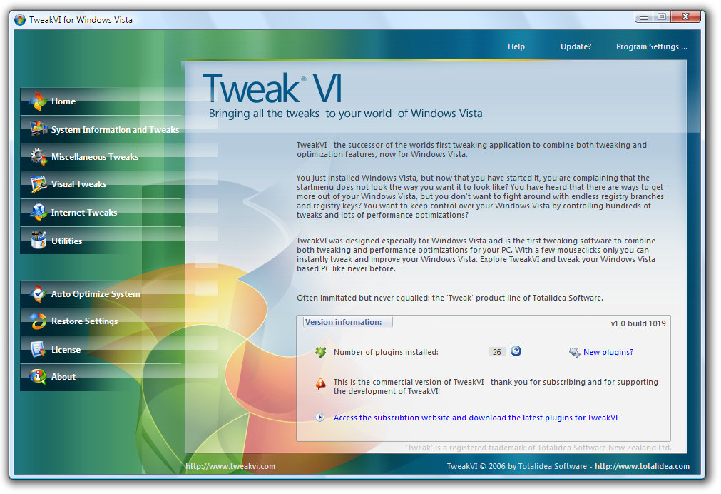 Download TweakVI 'Basic' Edition - MajorGeeks