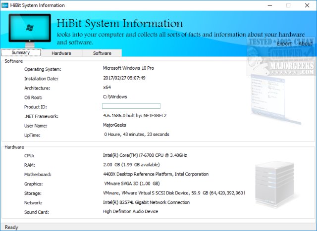 Download HiBit System Information - MajorGeeks