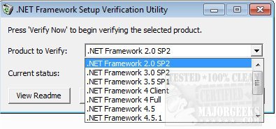 Download .NET Framework Setup Verification Utility - MajorGeeks