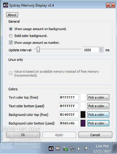 Download Systray Memory Display Majorgeeks 