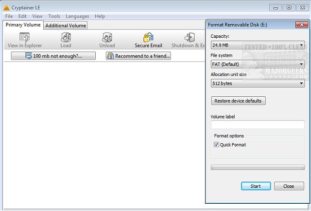 Download Cypherix Cryptainer LE - MajorGeeks