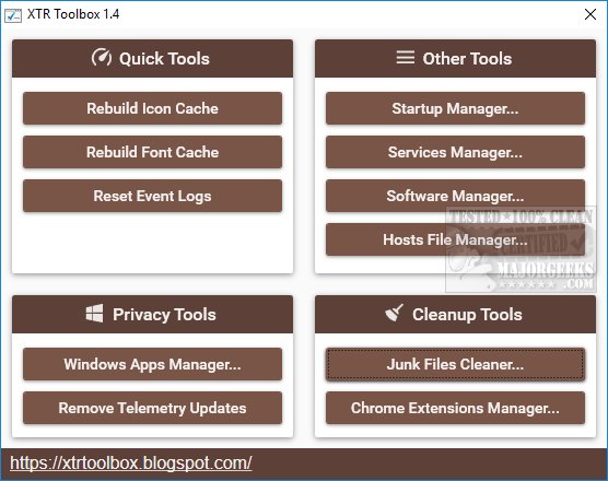 Download XTR Toolbox - MajorGeeks