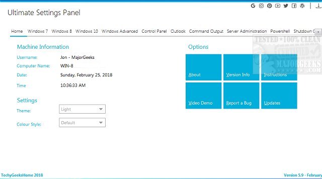 Download Ultimate Settings Panel - MajorGeeks