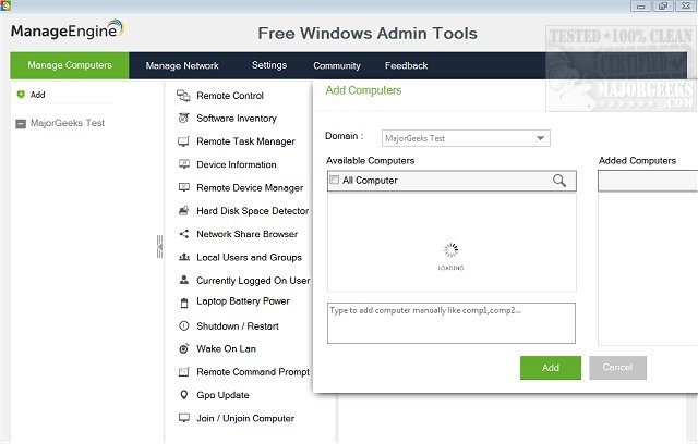 Download Free Windows Admin Tools - MajorGeeks