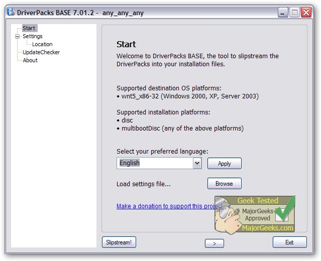 Download The DriverPacks BASE - MajorGeeks