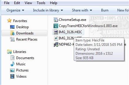 Download CopyTrans HEIC for Windows - MajorGeeks