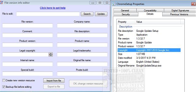 Download FVIE - File Version Info Editor - MajorGeeks