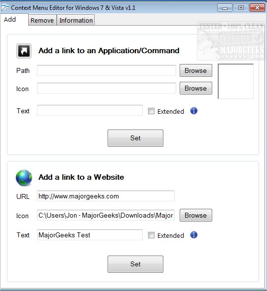 Download Context Menu Editor - MajorGeeks