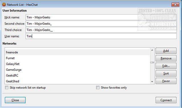 Download HexChat - MajorGeeks