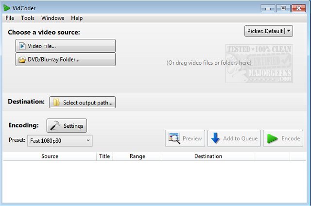 Download VidCoder 32-Bit - MajorGeeks