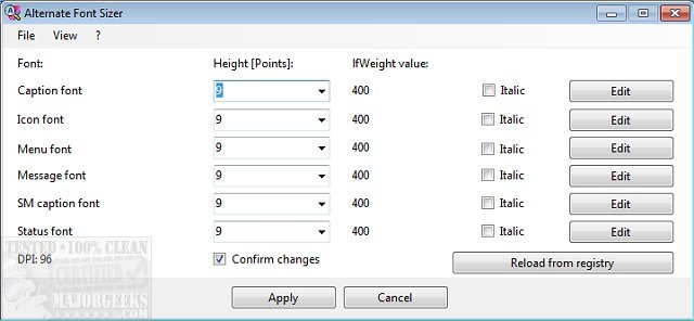 Download Alternate Font Sizer - MajorGeeks