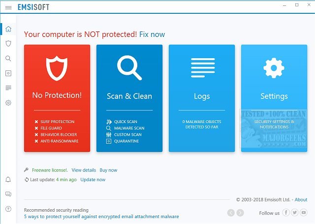 Download Emsisoft Anti-Malware - MajorGeeks