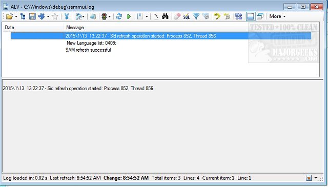 Download Advanced Log Viewer - MajorGeeks