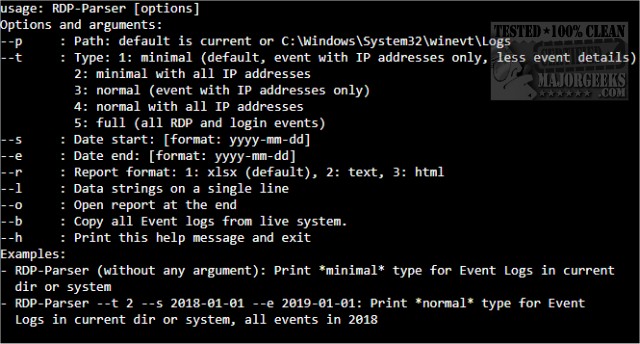 Download RDP-Parser - MajorGeeks