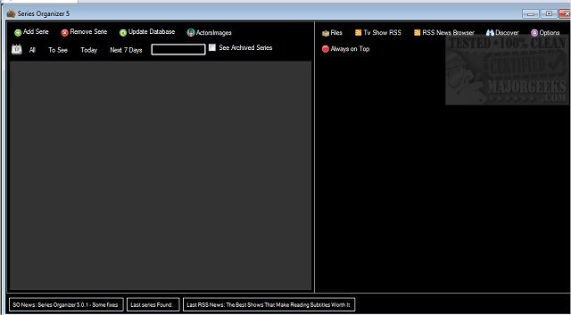 Download Series Organizer - MajorGeeks