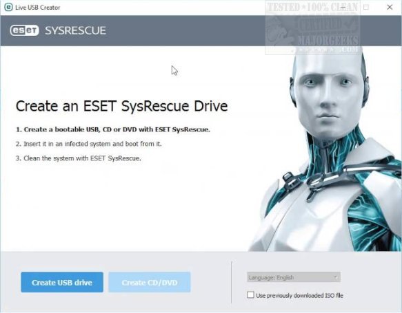 Download ESET SysRescue - MajorGeeks