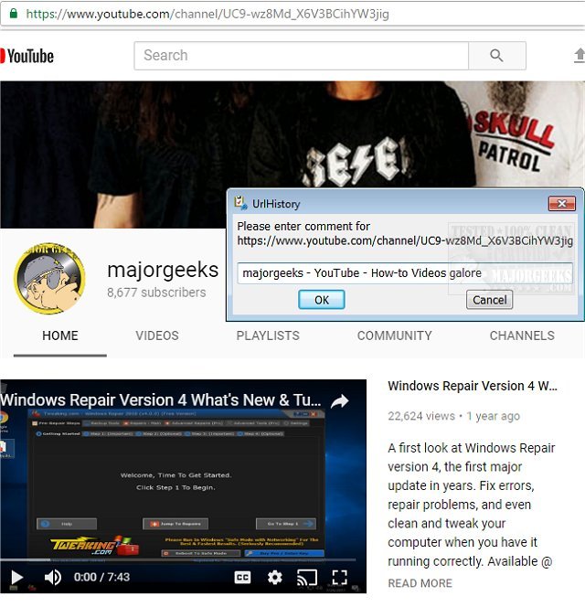 Download UrlHistory - MajorGeeks