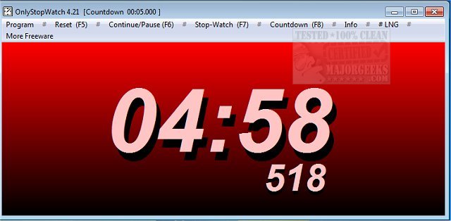 Download OnlyStopWatch - MajorGeeks