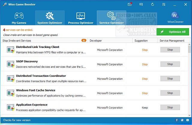 Download Wise Game Booster - MajorGeeks
