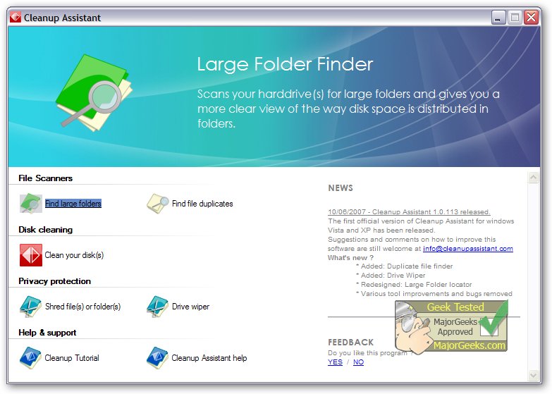 Download Cleanup Assistant - MajorGeeks
