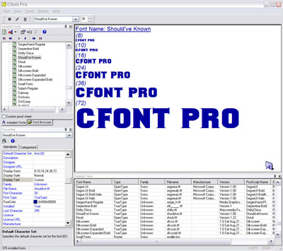 Download Cfont Pro 4.0.0.20 - MajorGeeks