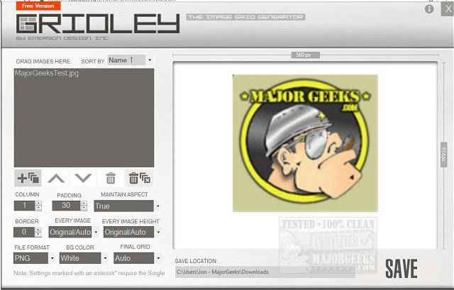 Download Gridley The Image Grid Generator - MajorGeeks