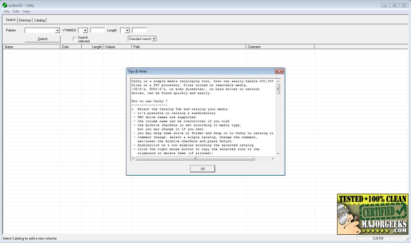 Download Cathy for Windows 98 and Above - MajorGeeks