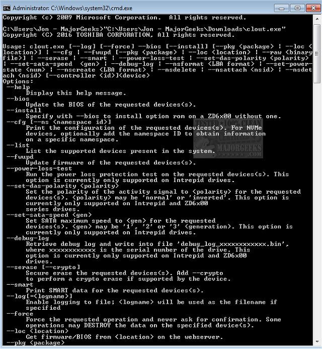 Download Command Line Online Update Tool (CLOUT) - MajorGeeks