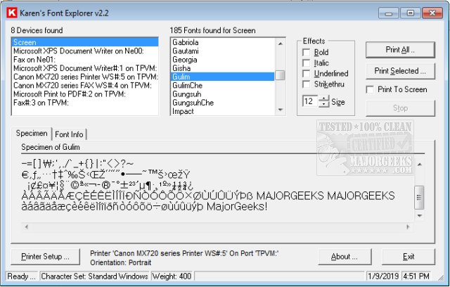 Download Karen's Font Explorer - MajorGeeks