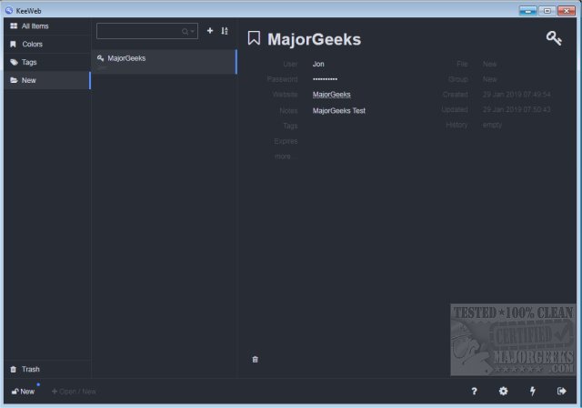 Download KeeWeb - MajorGeeks